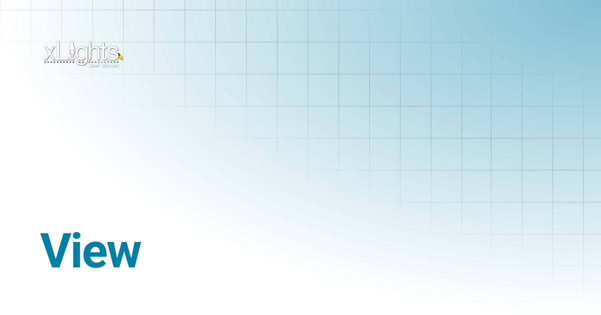 View | xLights Manual